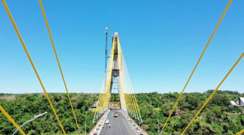 Nova Ponte Brasil Paraguai Em Foz Do Iguaçu Está Quase Finalizada Gdia
